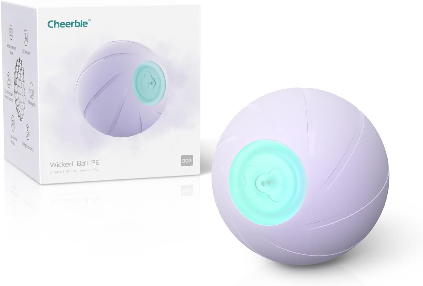 Pet Supplies : Petgravity Smart Interactive Dog Toy LED Light Bouncing ...