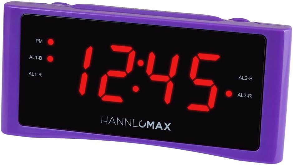 Amazon.com: HANNLOMAX HX-151CR Alarm Clock Radio, PLL AM/FM Radio, Dual ...