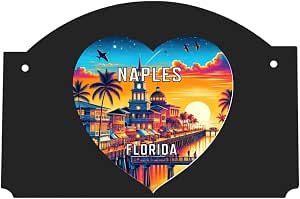 Amazon.com: Naples Florida Travel Souvenir Destination Wood sign flat ...