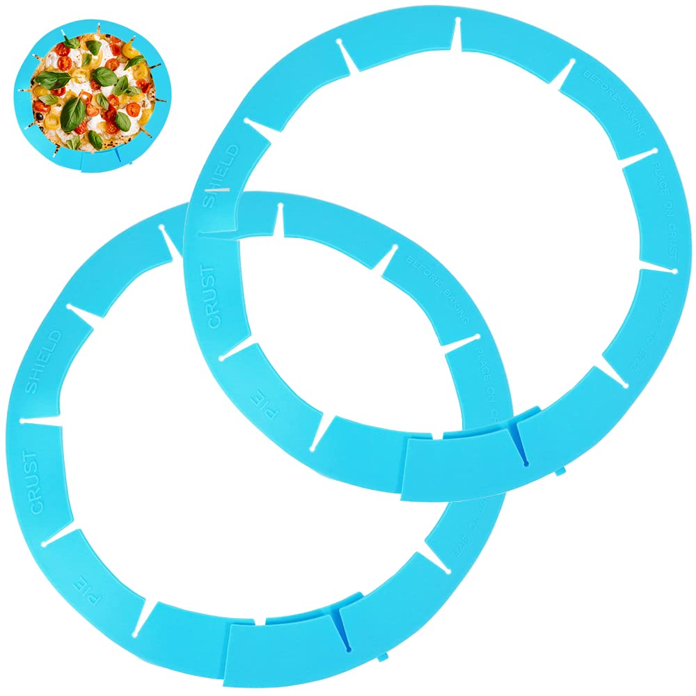 Amazon.com: QTECLOR Adjustable Silicone Pie Crust Shield Pie BPA-free ...