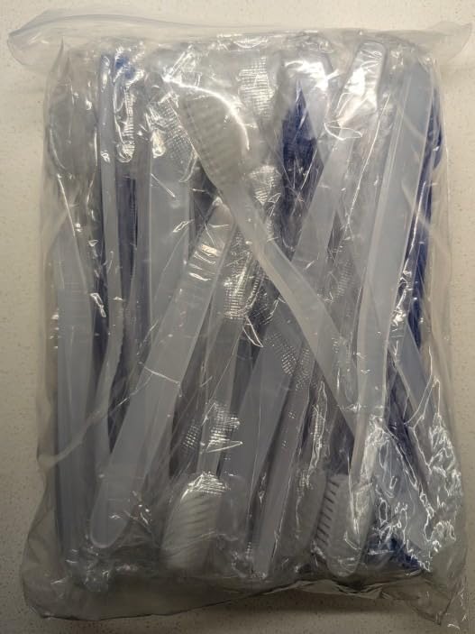 Amazon.com : Gisdo 50 pcs Prepasted Disposable Toothbrushes Bulk ...