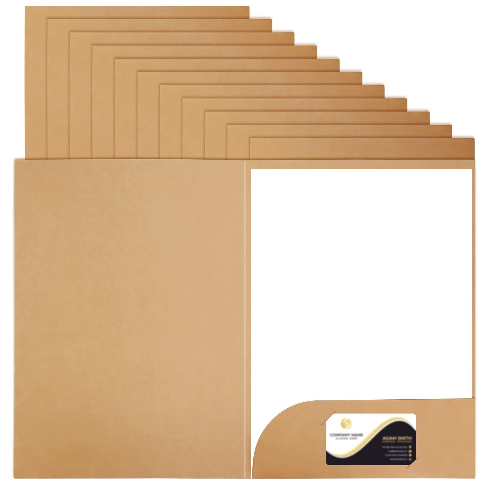TERRIFI Kraft Paper Folders for A4 Files Folders, Kraft Paper Business ...