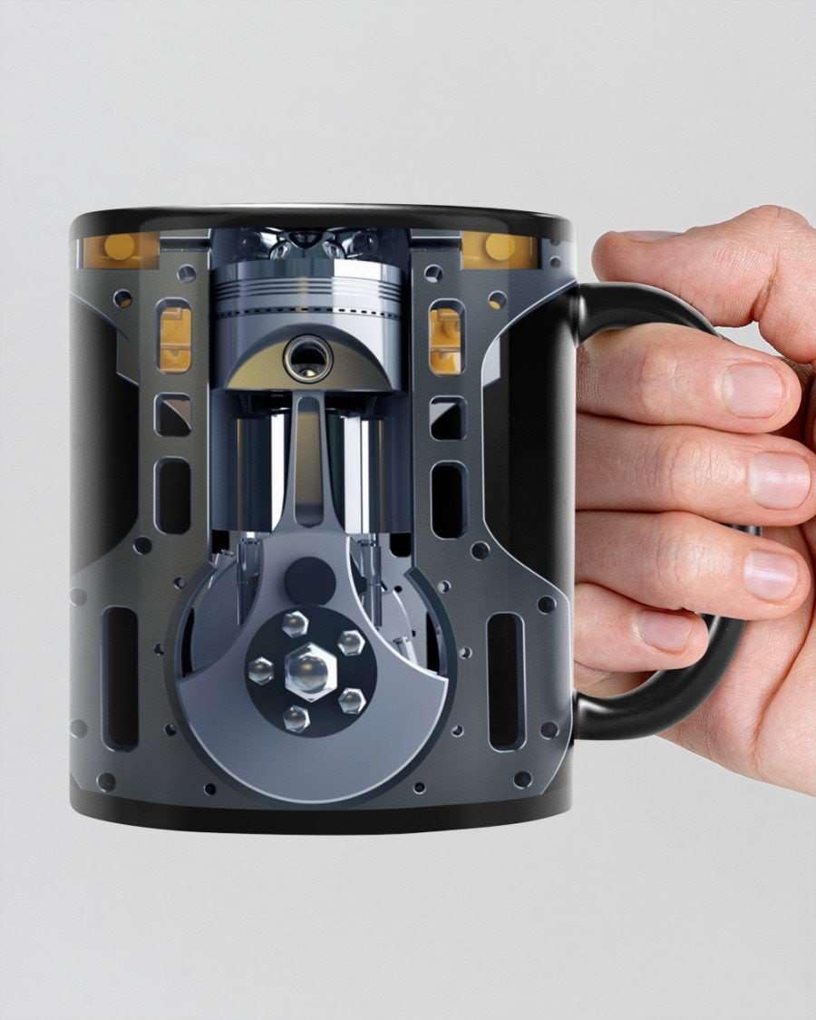 Amazon.com | Nufar Mechanic Engine Mugs, Cylinder Engine, Machinist ...