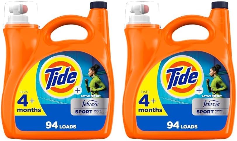 Amazon.com: Tide Plus Febreze Sport Odor Defense HE Turbo Clean Liquid ...