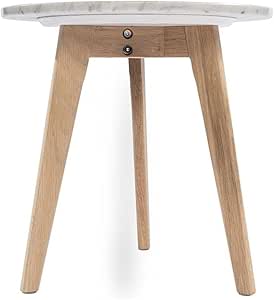 Amazon.com: The Bianco Collection Cherie 15" Round Italian Carrara ...