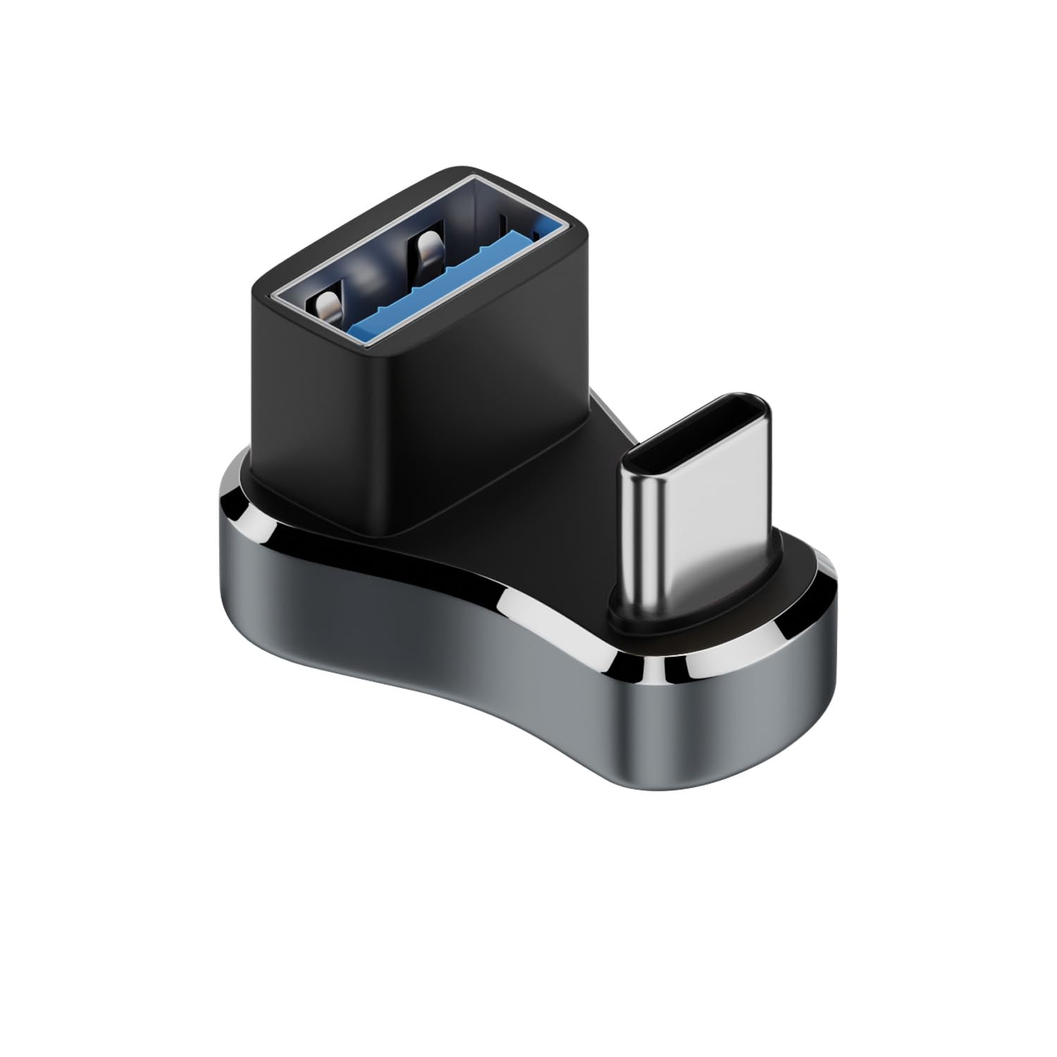 QIANRENON Wider USB C to USB3.1 U Shaped Angle Adapter 10Gbps Type C ...