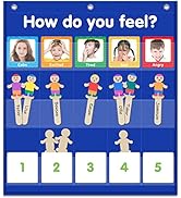 Amazon.com : Express Your Feelings Pocket Chart with 36 Cards, Emotions ...