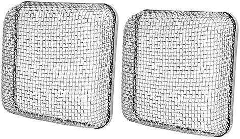 Amazon.com: Aramox Stainless Steel Cover, Heater Vent Mesh Screen, 2Pcs ...