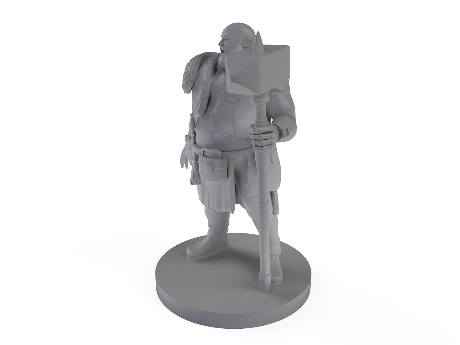 Amazon.com: Happy Human Barbarian With Maul Tabletop DND Gaming ...