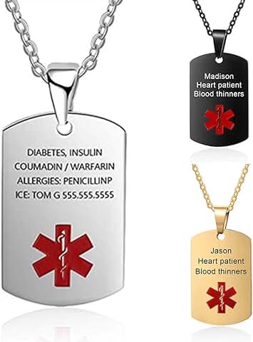 Amazon.co.uk: medical alert necklace