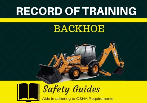 Amazon.co.jp: Backhoe Record of Training Journal : Guides, Safety ...