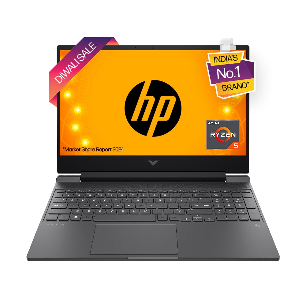 HP Victus Gaming Laptop, AMD Ryzen 5 5600H, 4GB AMD Radeon RX 6500M ...