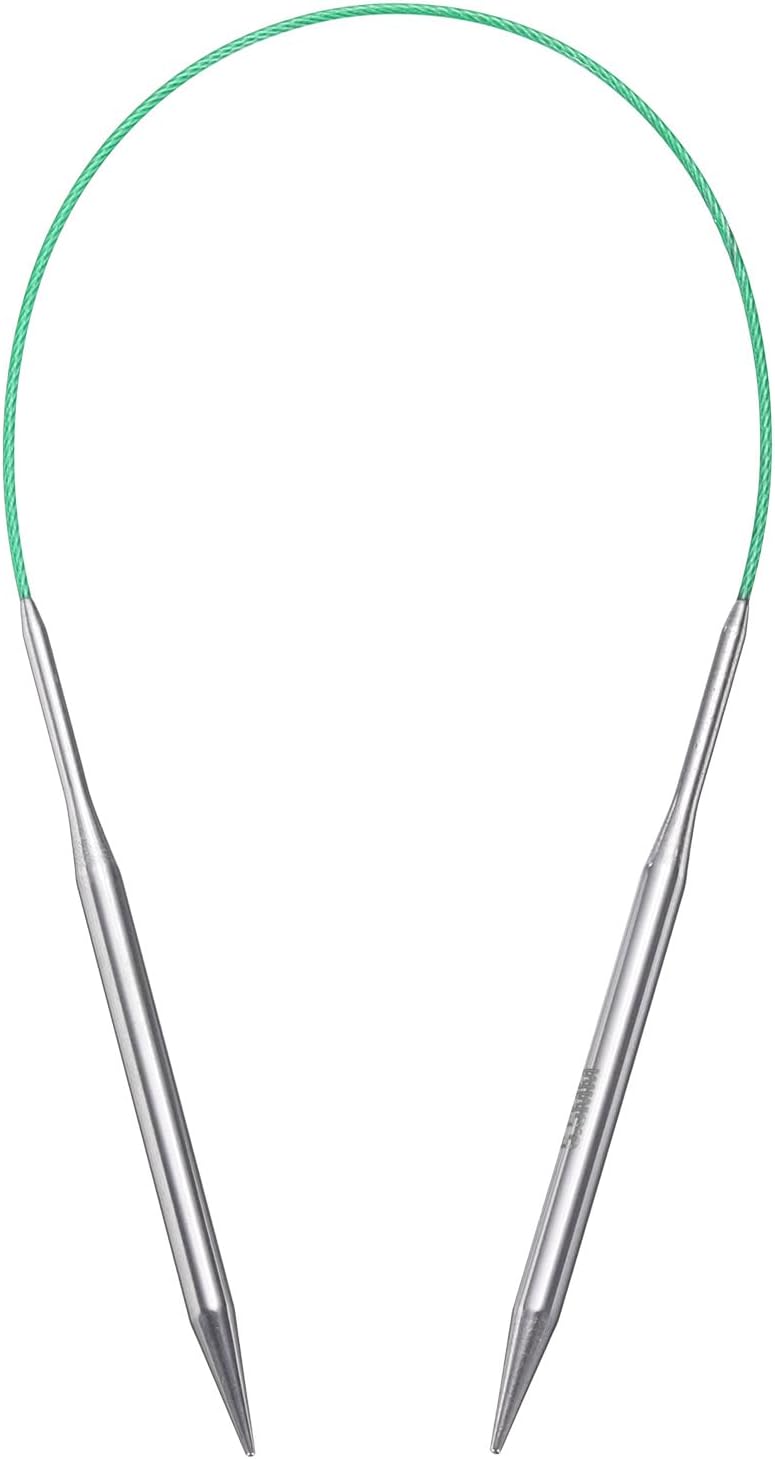 Amazon.com: uxcell Size US 9 (5.5mm) Knitting Needles Circular Needle ...