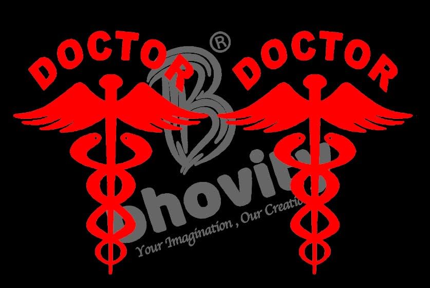 Buy marvellous Doctor Symbol Decal Sticker (Vinyl, 50x47 cm, Red ...