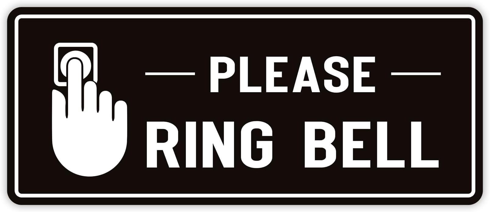 Amazon.com: Please Ring Doorbell Sign Sticker，Self-Adhesive Waterproof ...