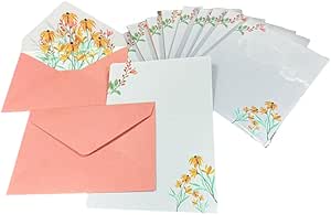 Amazon.com : 60pc Mini Stationery Set Colorful Lined Stationery Paper ...