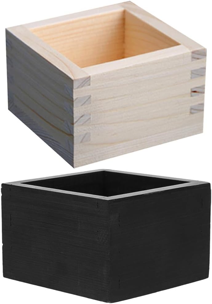 Amazon.com: HOLIDYOYO Japanese Sake Cup Storage Box Cypress Wood Sushi ...