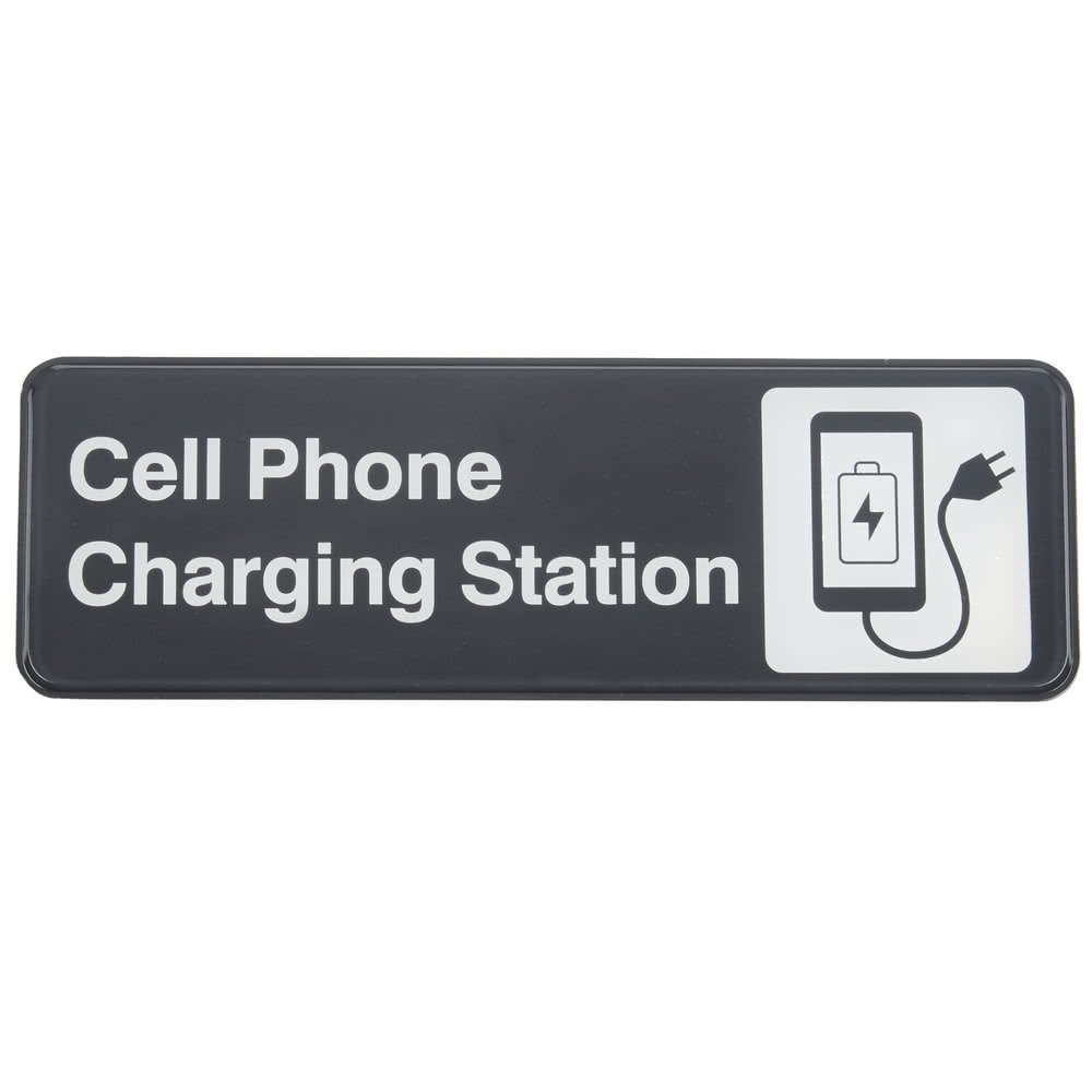 Buy AborenCo Cell Phone Charging Station Sign Door Plate for Cafe ...