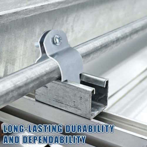 Snapklik.com : Landhoow 50 Pcs EMT Pipe Universal Strut Clamps Strut ...