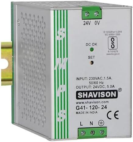Shavison SMPS G41-120-24, CE & BIS Certified, Industrial Grade, I/P ...