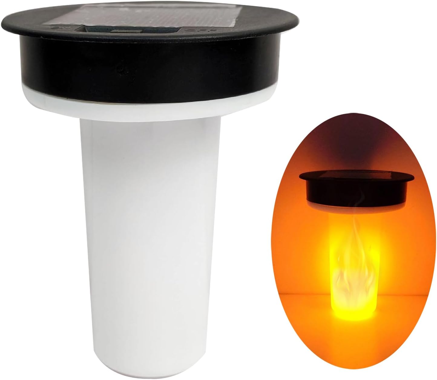 Amazon.com: ZPhome Solar Light Replacement Top with Flickering Flame ...