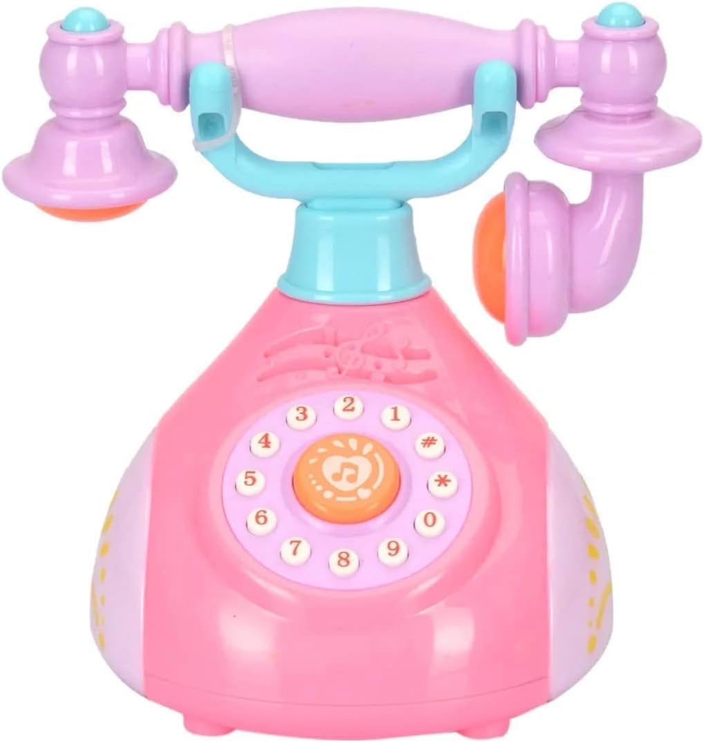 Buy DIKUJI ENTERPRISE Old Style Kid Toy Landline Telephone Musical ...