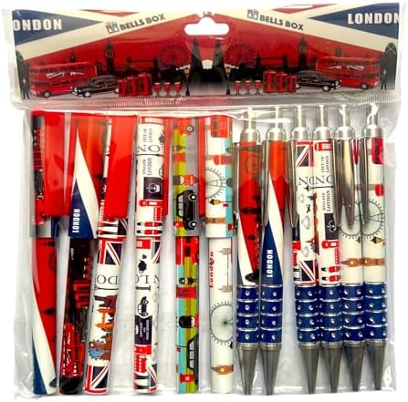 Rollerball Pens - Set of 3 Soldier Head Union Jack Ball Pens, London ...