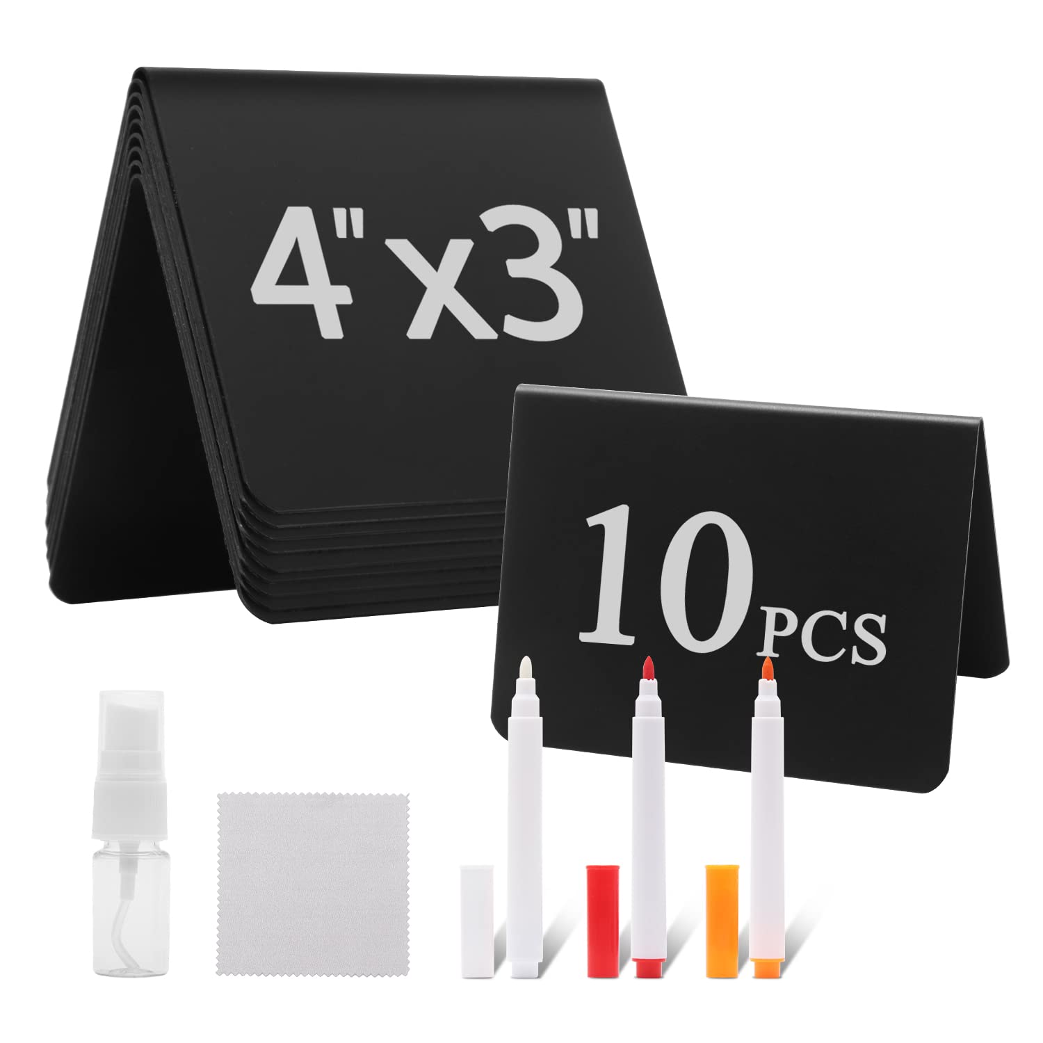 Snapklik.com : 10 Pack Mini Chalkboard Signs For Food, Reusable Food ...