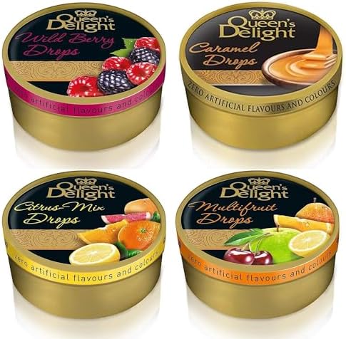Amazon.com: Queen's Delight Paquete variado de sabores, 4 latas ...
