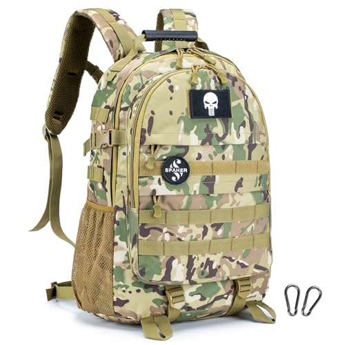 SPAHER 45L Military Tactical Backpack for Men - Rucksack for Trekking ...