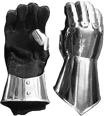 Amazon.com: Armour Equipment Medieval Armor Gauntlets Steel Gloves ...