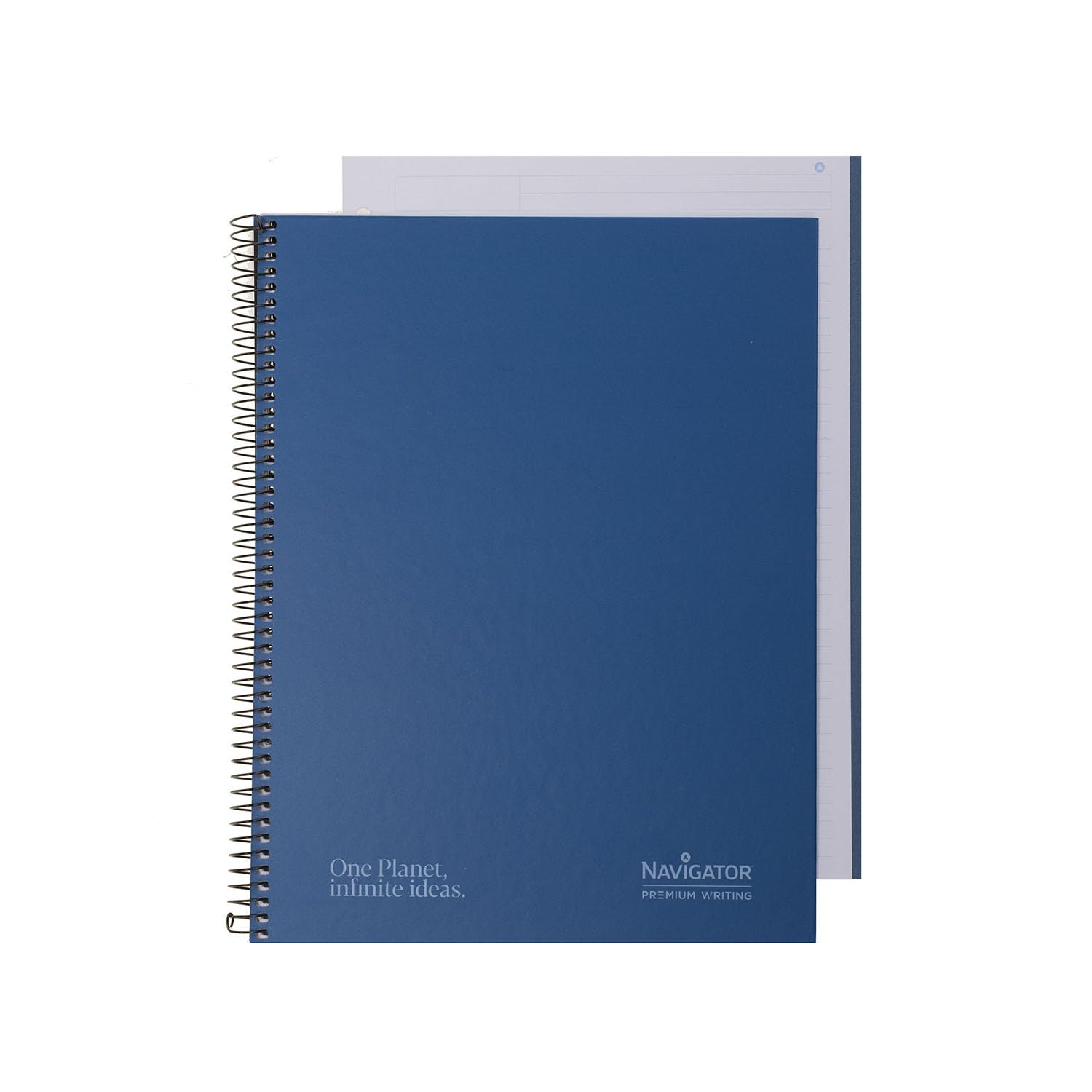 Navigator | A4+ Extra Hard Cover Notebook | One Line | Blue | 1 Colour ...