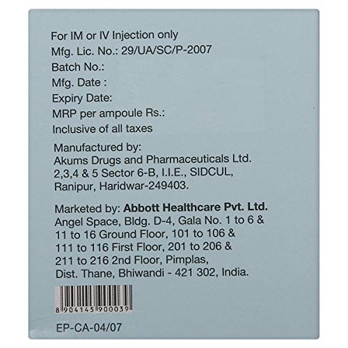 Eptoin 50mg /ml - Ampoule of 2 ml Injection - Price History