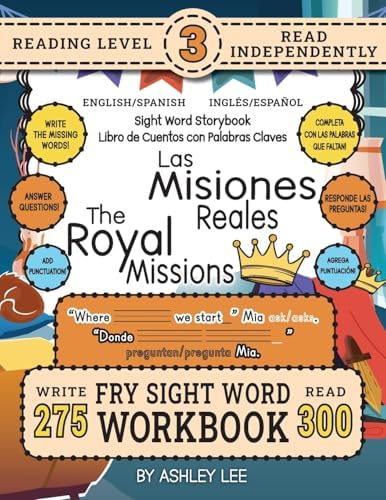 300 Sight Word Storybook, The Royal Missions (Level 3) Bilingual ...