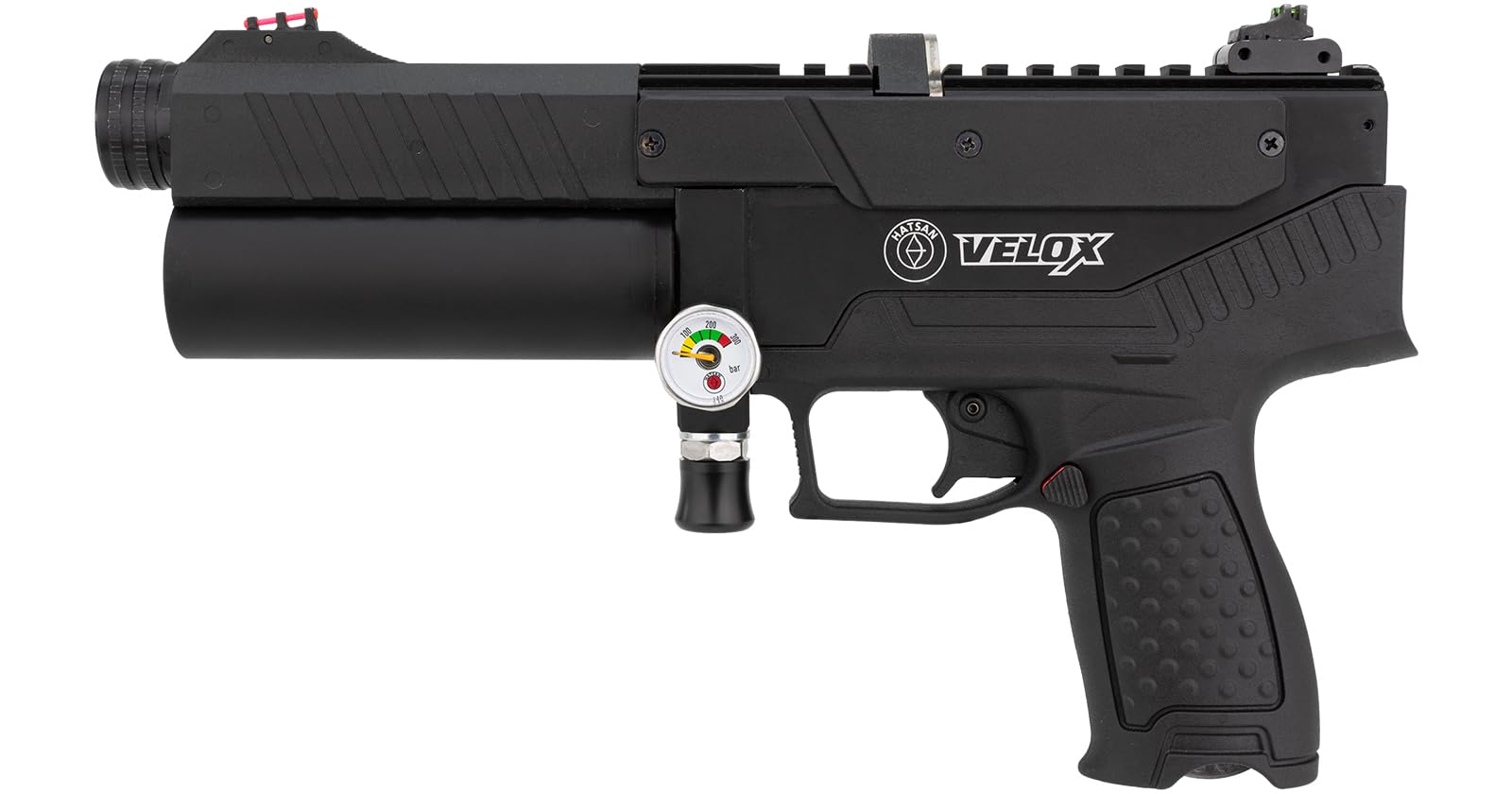 Amazon.com : Hatsan Velox PCP Pistol Air Gun Semi Automatic Pellet Repeater .22 Caliber, Black ...