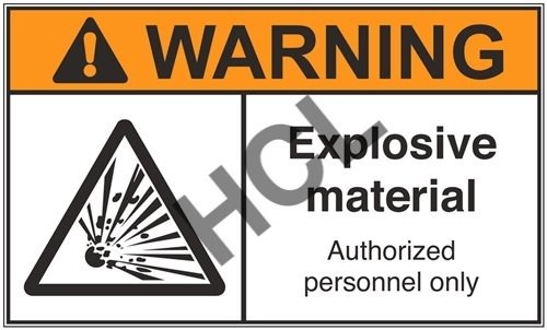 Amazon.com: Warning Label - Explosive Material - 3" x 5" (Pack of 25 ...