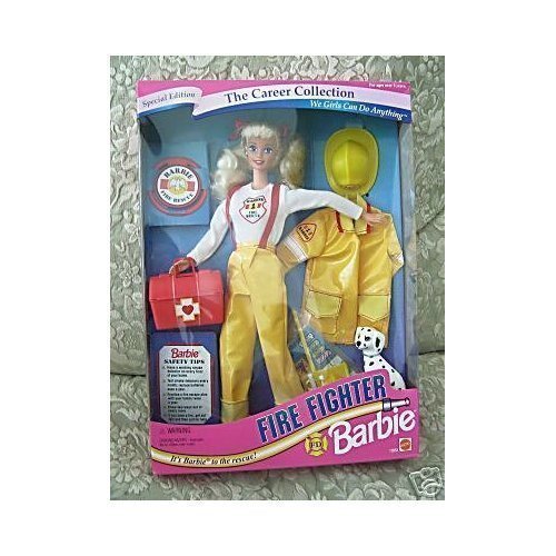 Amazon.com: 1994 The Career Collection - Fire Fighter Barbie by Barbie ...