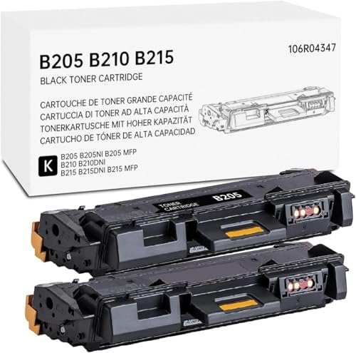 Amazon.com: VOOHOOD 2X Black (106R04347) Toner Cartridge for Xerox B205, B205 MFP, B205NI, B210 ...