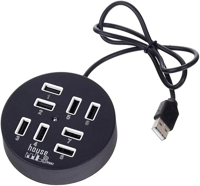 Amazon.com: KDL TECH USB Hub 8 Ports Box Data Transmission Round Hub ...