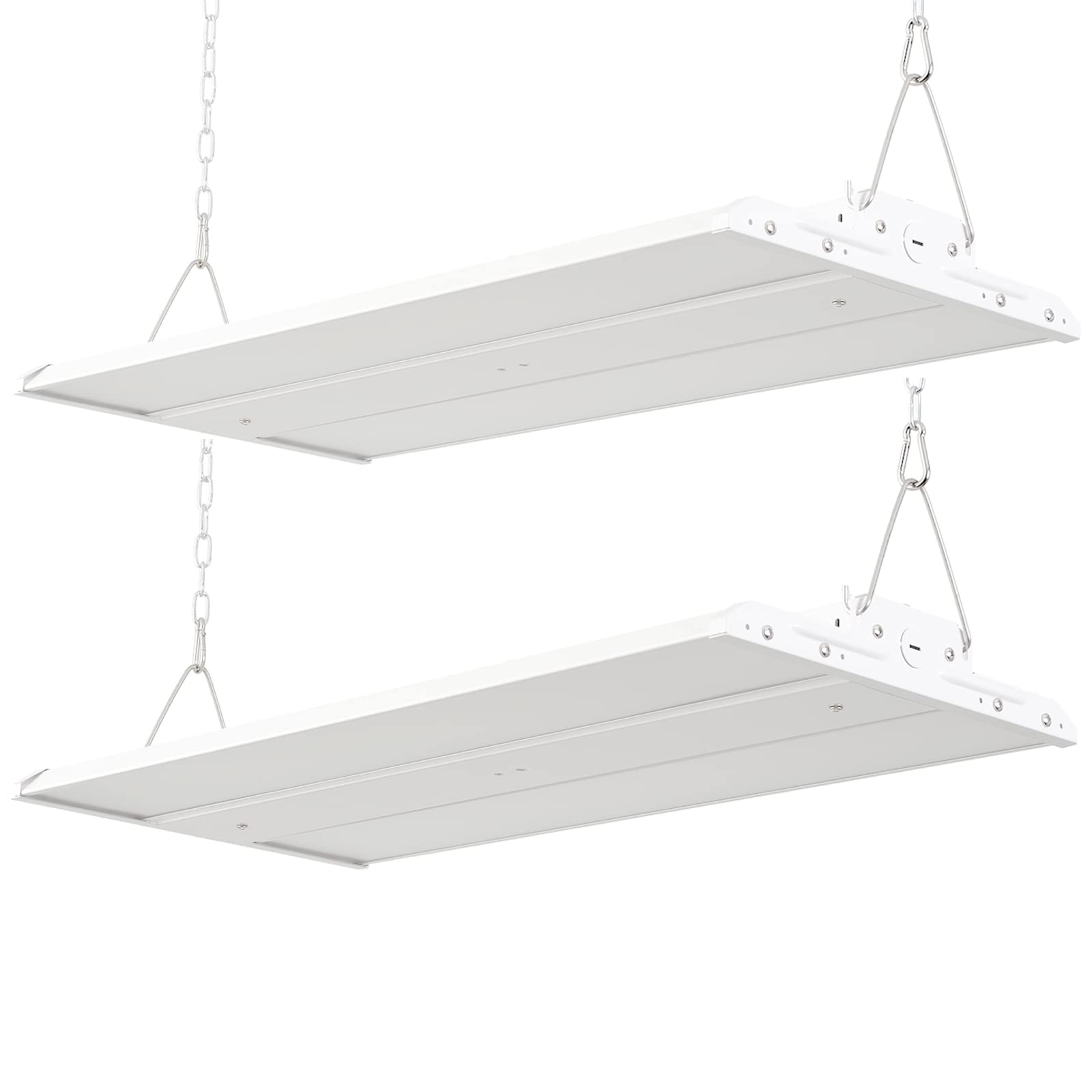 220W LED Linear High Bay Light 2-Pack, 0-10V Dimmable LED Workshop ...