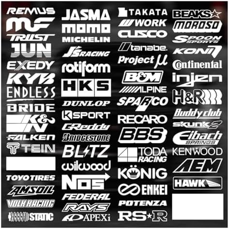 SHFT 15 Uds. De pegatinas y calcomanías aleatorias de patrocinador de ...