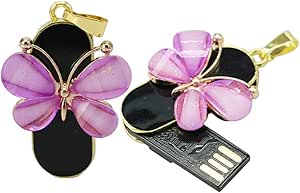 Amazon.com: 128GB Butterfly Shape USB Flash Drive USB Drives Memory ...