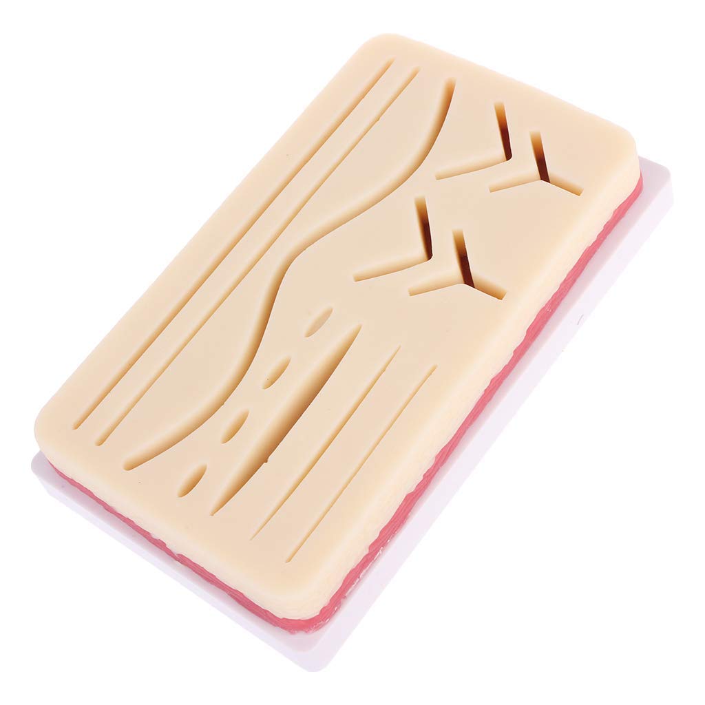 Buy Wound Suture Pad,Silicone Human Skin Model Suture Practice Pad with ...