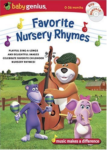 Amazon.com: Baby Genius Favorite Nursery Rhymes w/bonus Music CD ...