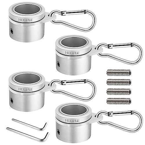 Snapklik.com : Flag Pole Rings 1 Inch, Aluminum Alloy Flag Pole Clips ...