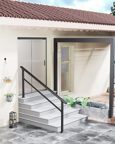 Snapklik.com : Hand Rails For Outdoor Steps, 6 Step Handrail & Indoor ...