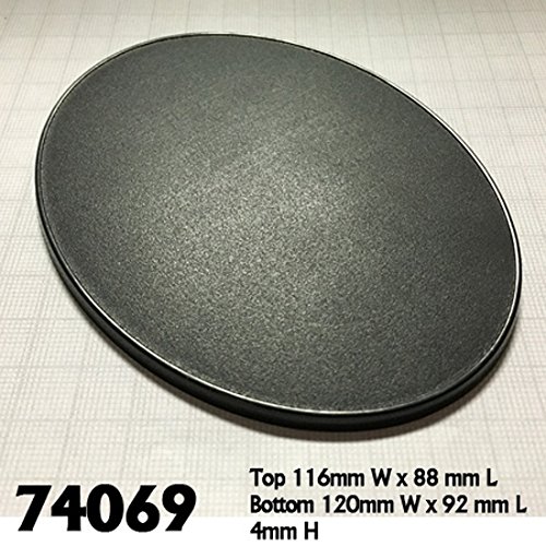 Snapklik.com : REAPER Miniatures 120mm X 92mm Oval Gaming Base
