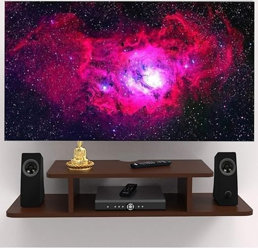 VOLDMART Smart LED TV Entertainment Unit Wall Mounted Shelf Rack for ...