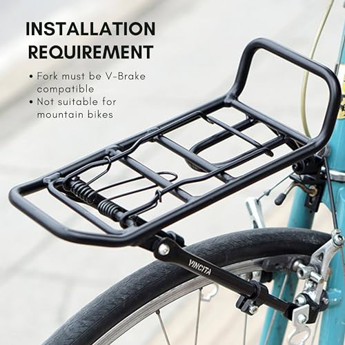 Snapklik.com : Vincita Front Rack For Bicycle - Cargo Rack For 16-28 ...