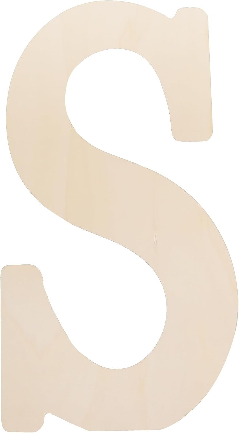 Amazon.com: BAOOOFUL 17 Inch DIY Large Wooden Alphabet Letter ...